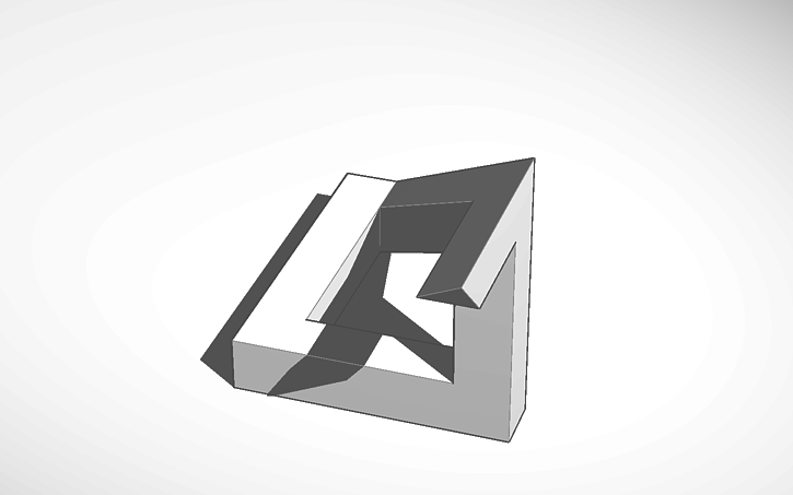 3D design Impossible Triangle Illusion - Tinkercad