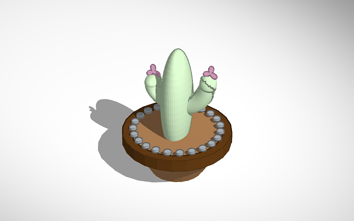 3d Design Cactus Tinkercad