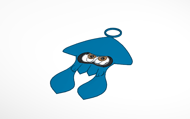 3D design Splatoon Squid Keychain - Tinkercad
