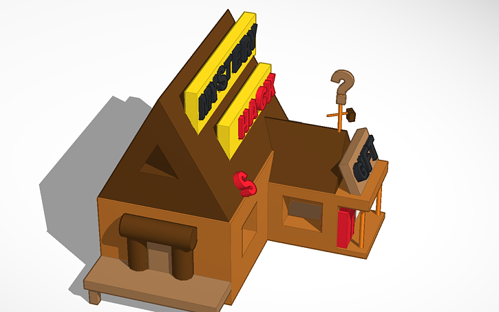 3D design Mystery Shack - Tinkercad