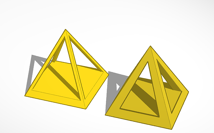 3D design pyramid mdh | Tinkercad