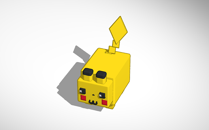 3D design Pikachu | Tinkercad