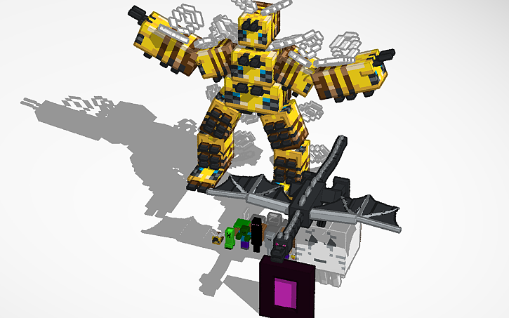 3D design minecraft parts - Tinkercad