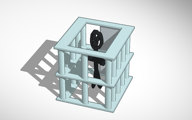 3D design Henry Stickmin in jail. ( NOT very good! Sry)) - Tinkercad