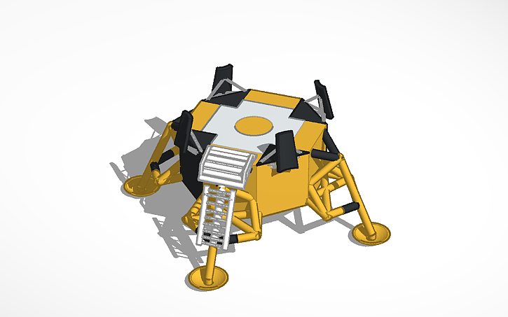 3D design Lunar Module Decent Stage - Tinkercad