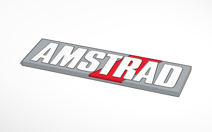 3D design Amstrad Logo - Tinkercad