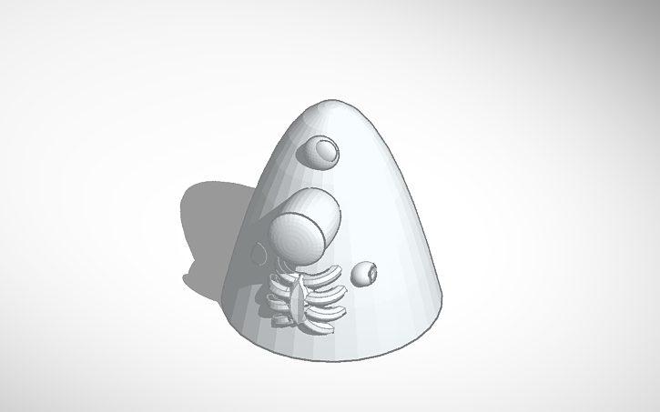3D design alien tomer - Tinkercad