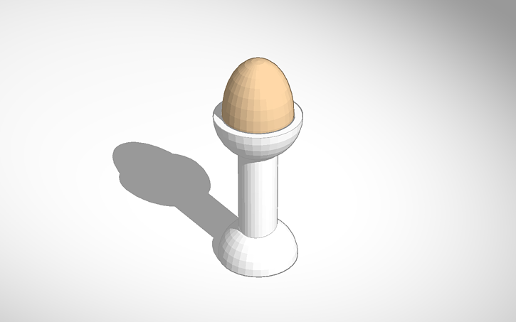 3D design Egg holder - Tinkercad