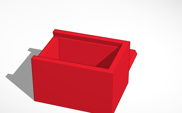 3D design Box with Sliding Bevel Lid - Tinkercad