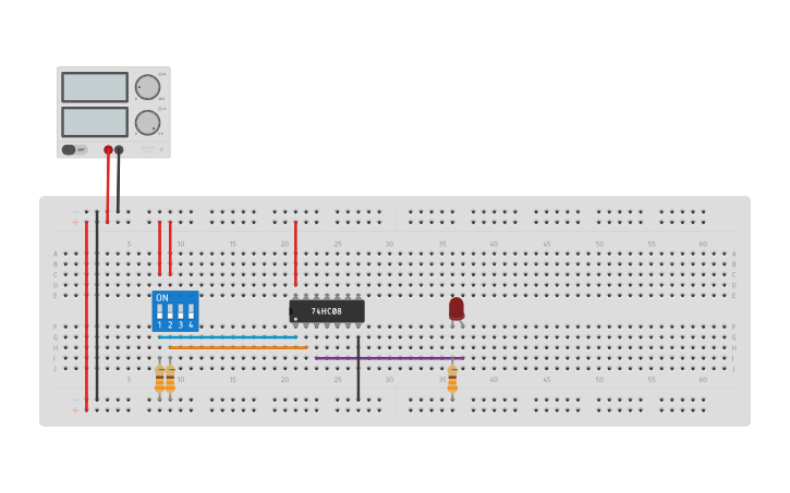 Circuit design Jefferson Cordoba (AND) - Tinkercad