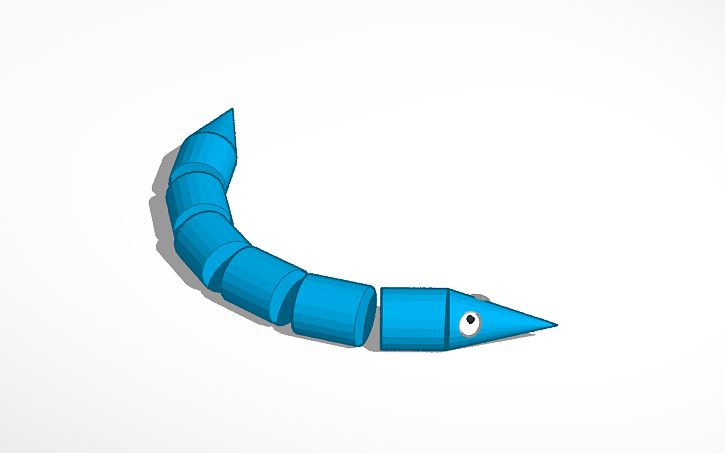3D design (Season 1) MAGICAL WORM THAT YOU CAN CHANGE COLOR TO | Tinkercad