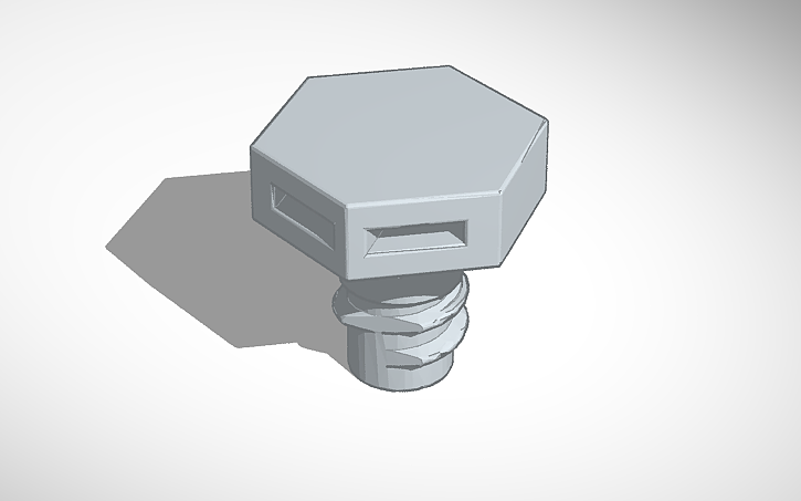 3D design beyblade metal fight face bolt - Tinkercad
