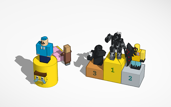 3D design Podium Roblox challenge - Tinkercad