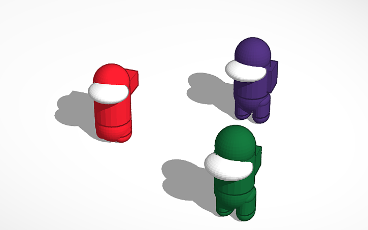 3D design Among Us - Tinkercad