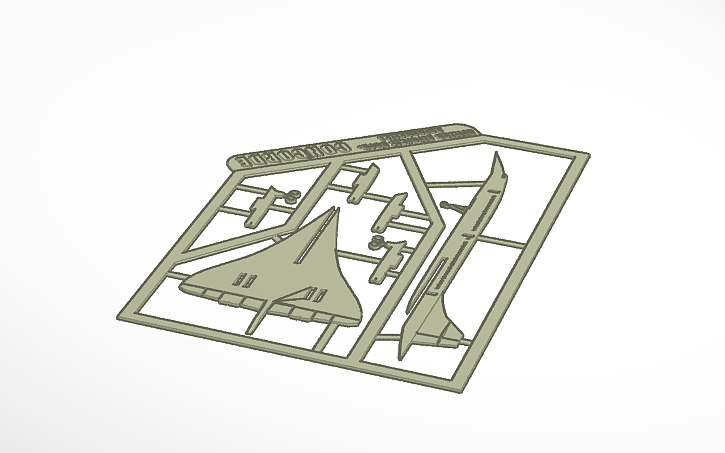 3D design concorde droop snoot - Tinkercad