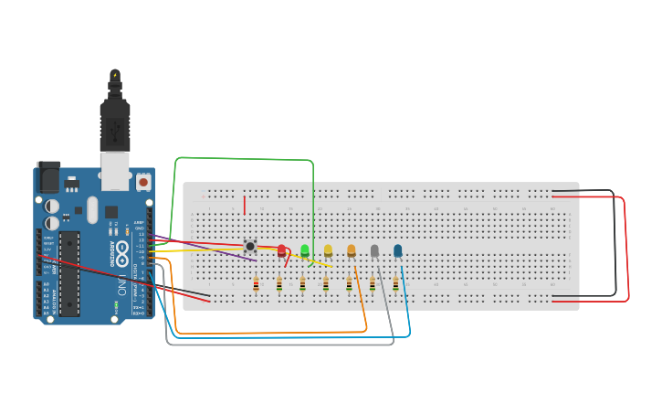 Circuit Design Dado Con Arduino Tinkercad