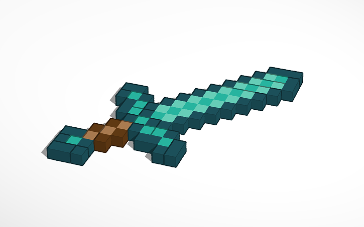 3D design diamond sword | Tinkercad