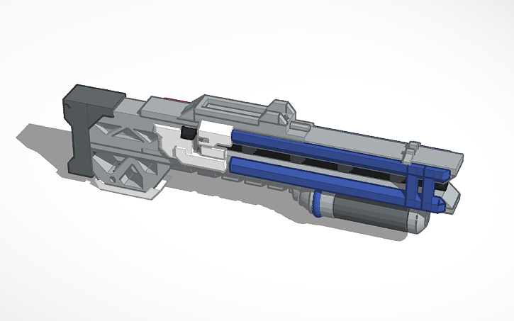3D design soldier 76 weapon (솔져 76) - Tinkercad