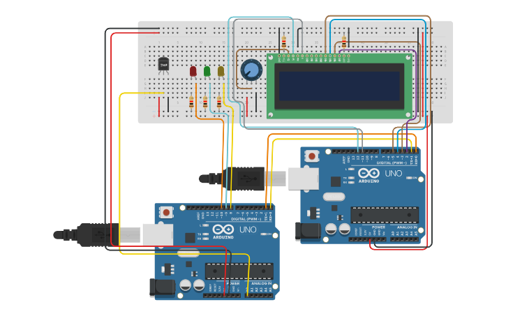 Circuit design Ejercicio # 1 Examen final - Tinkercad