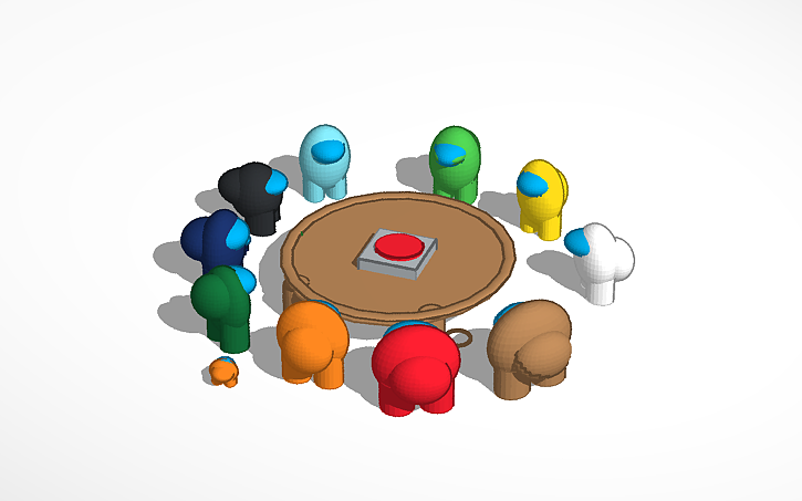 3D design Among us characters - Tinkercad