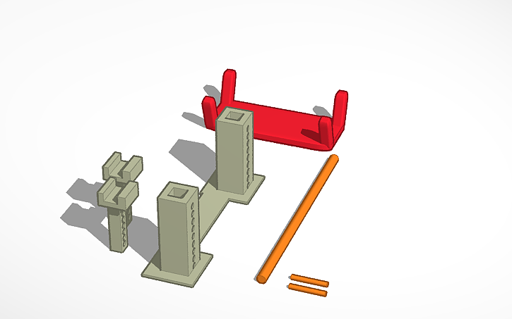 3D design Mini bench press | Tinkercad