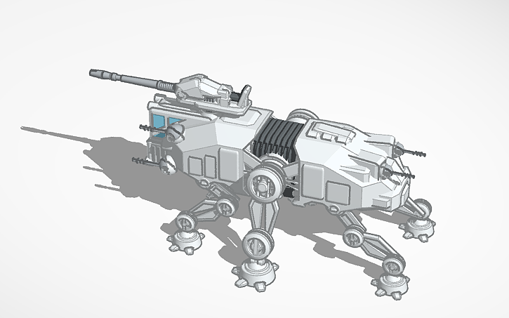 3D design My Take on a Clone Wars Republic AT-TE - August 2024 - Tinkercad