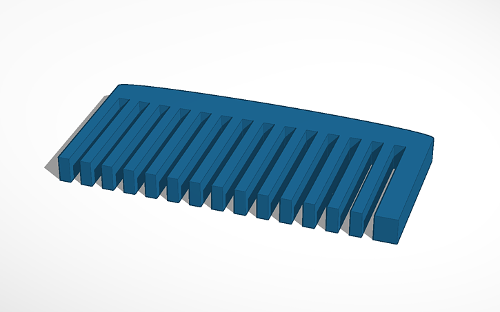 3D design comb | Tinkercad