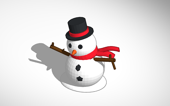 3d Design Snowman V 1 Tinkercad