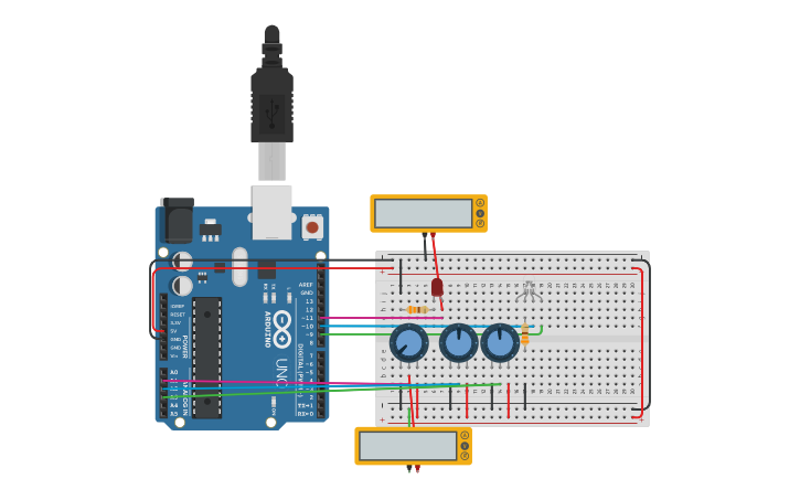 Circuit design pwm 3f | Tinkercad