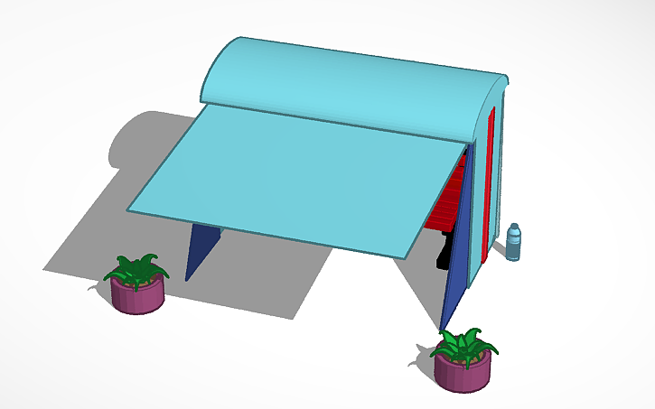 3D design Bench Seats - Tinkercad