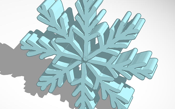 3D design Snowflake - Tinkercad