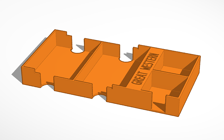 3D design Great Western deck & tiles box | Tinkercad