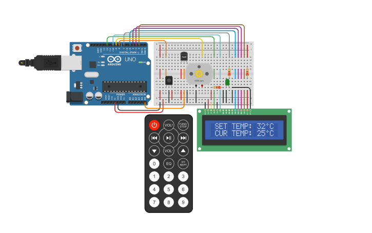 Circuit design Automatic plant watering circuit | Tinkercad