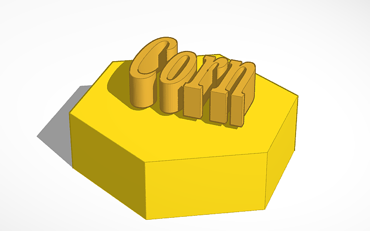 3D design CORN - Tinkercad