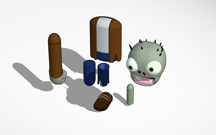 3d Design Cart Zombie Tinkercad