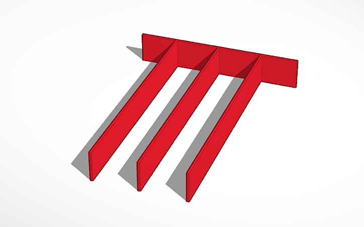 3D design Drawer Divider - Tinkercad