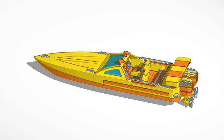 3D design An Attempt at a Luxury Speedboat | Tinkercad