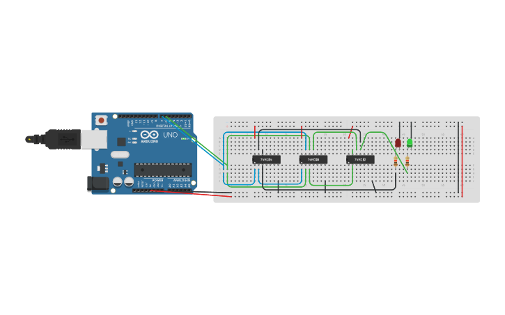Circuit design Función-lógica-4 - Tinkercad