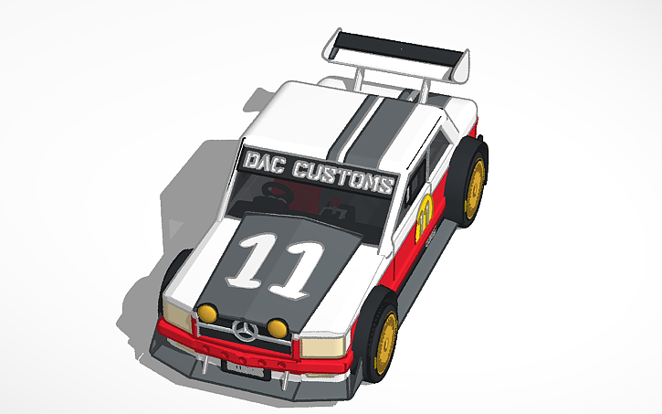 3D design Mercedes Benz Rally Spec - Tinkercad