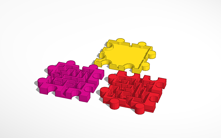3D design Snap Puzzle 3D Mazes Samples | Tinkercad