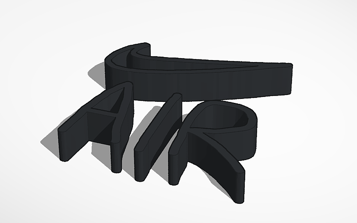 3D design NIKE AIR - Tinkercad