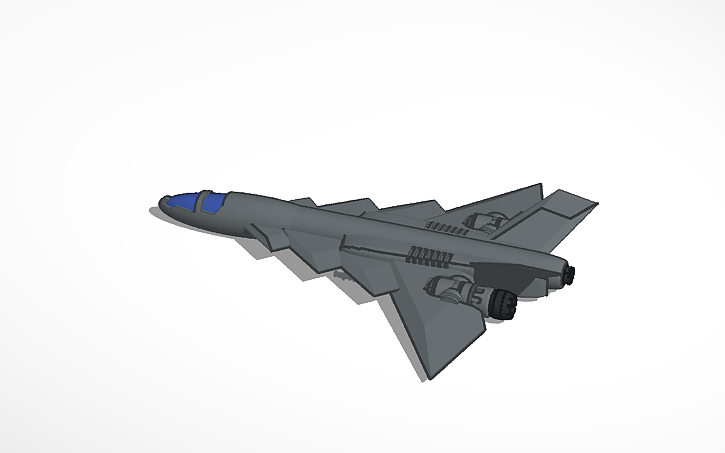 3D design SRODF-X1A - "Star Raven" Orbital Defence Fighter - Tinkercad