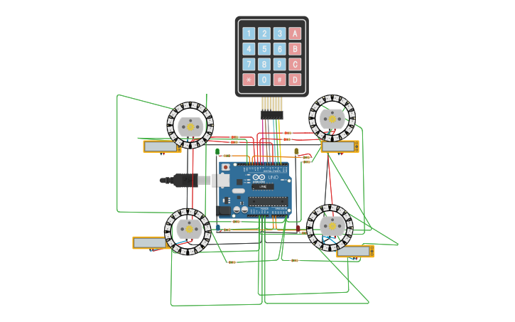 Circuit design DRON - Tinkercad