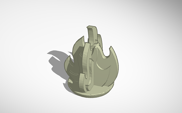 3D design Flame - Tinkercad