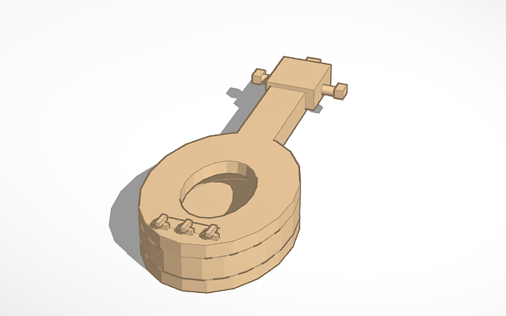 3D design brenda del Valle string - Tinkercad
