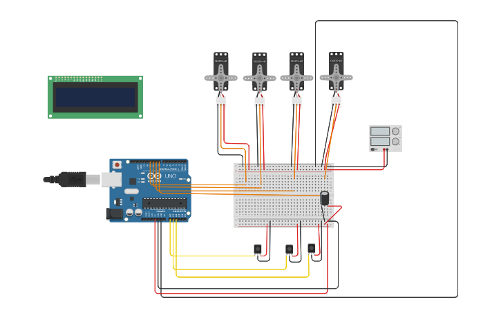 Circuit design Marshal Bot | Tinkercad