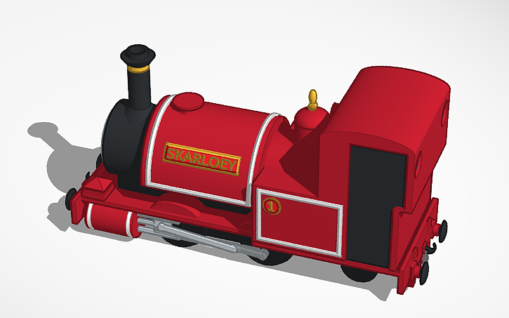 3D design FJ Class C No.1 "Skarloey" - Tinkercad
