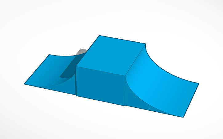 3D design ramp for skate park - Tinkercad