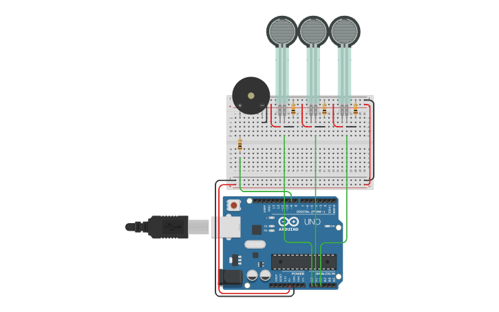 Circuit design C. Musical Keyboard | Tinkercad