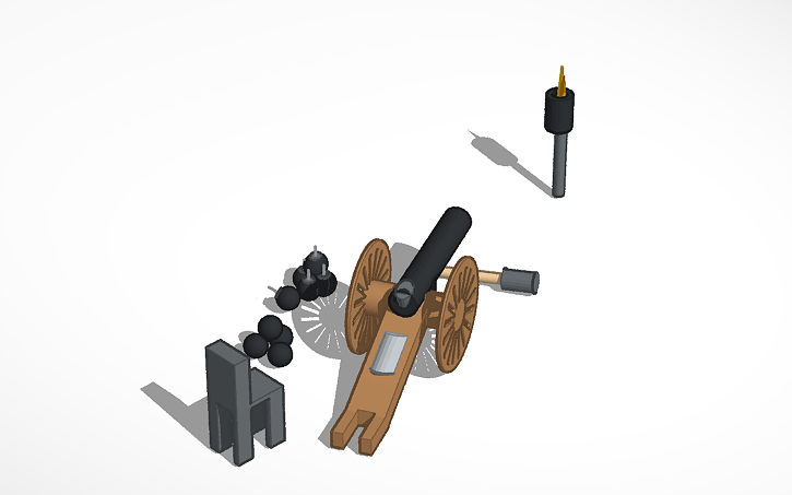 3D design Cannon - Tinkercad